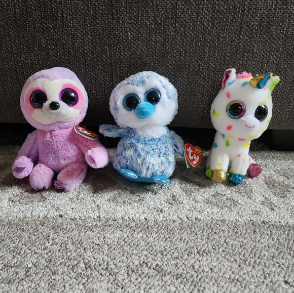 Ty | Toys | Ty Beanie Boos Bundle Of Three | Poshmark